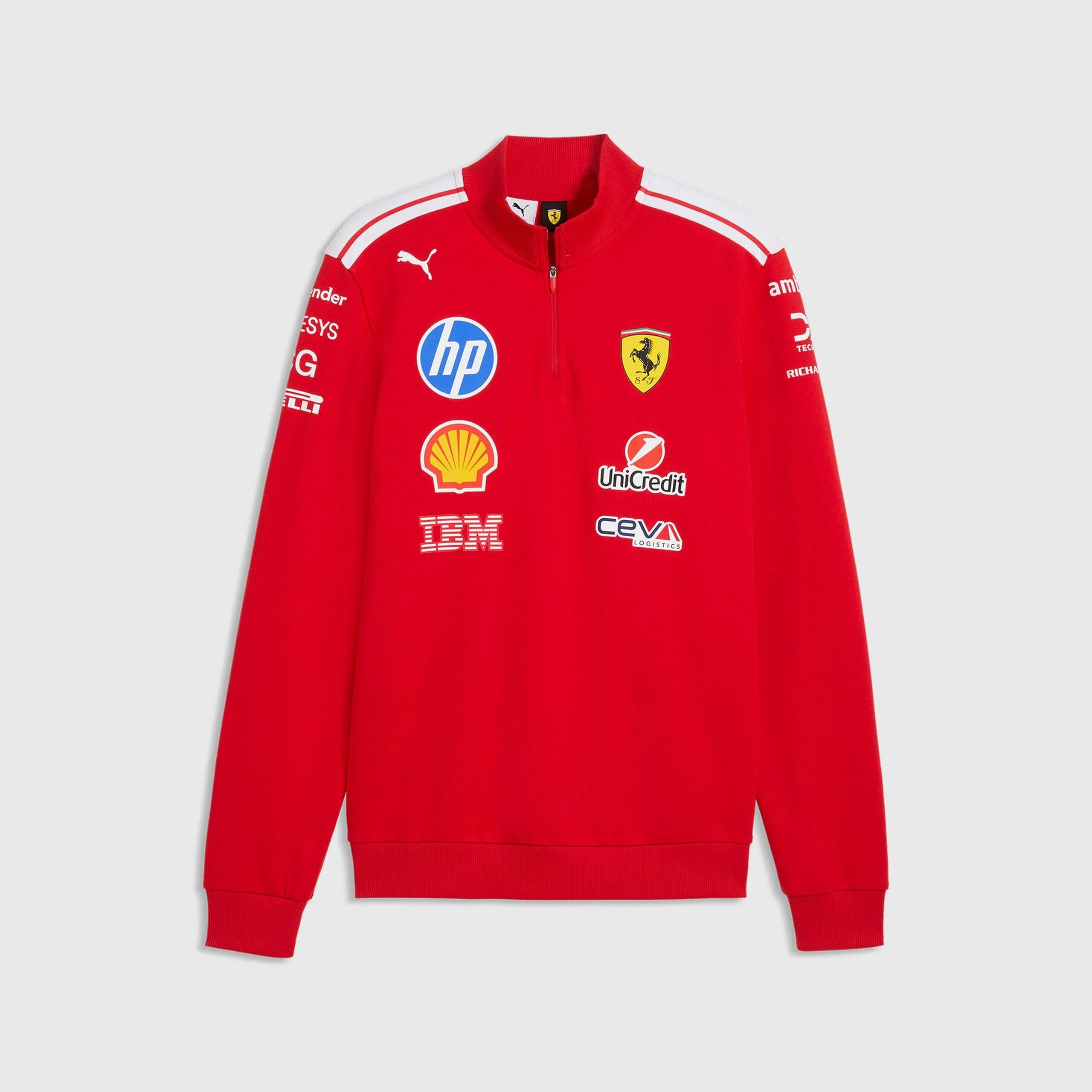 Scuderia Ferrari F1 Team 1/4 Zip Sweater Red – Speedgear
