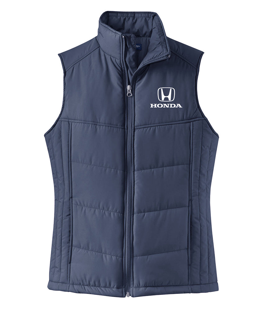 Honda Ladies Puffy Vest Navy – Speedgear