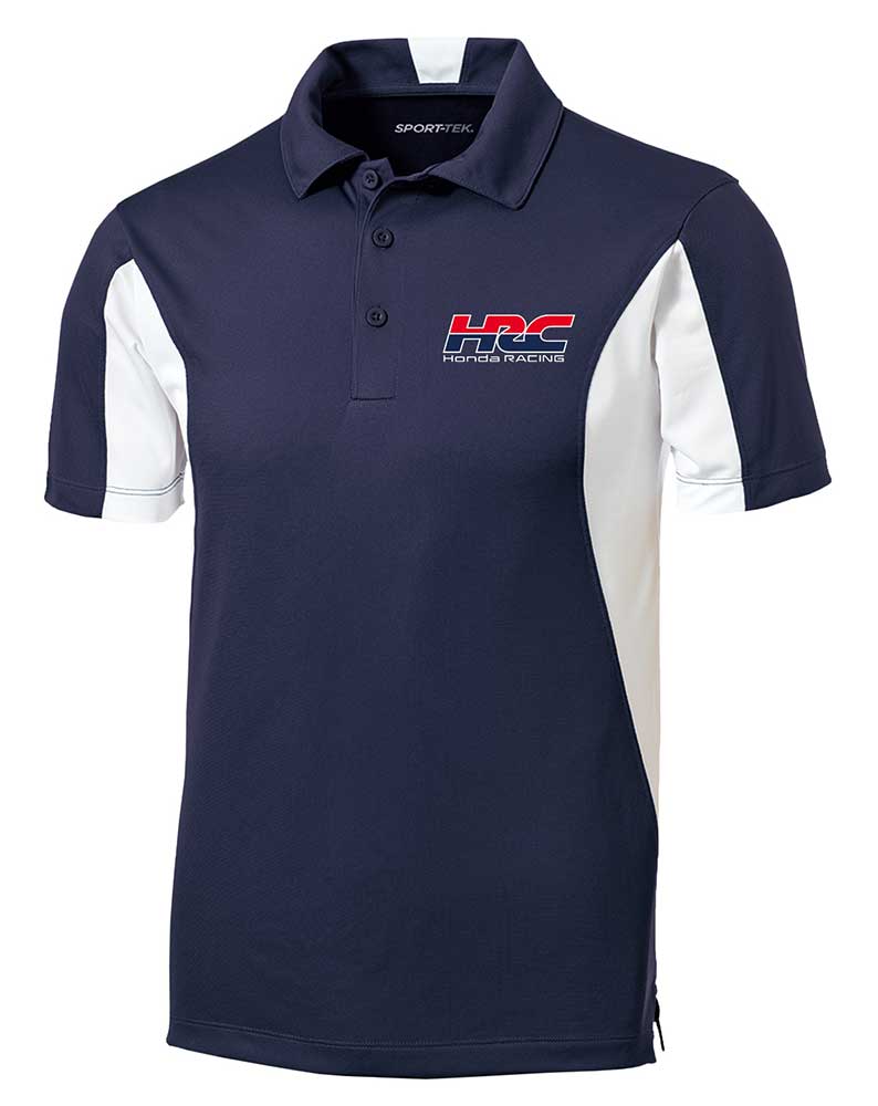 HRC Honda Racing Color Block Polo Navy – Speedgear