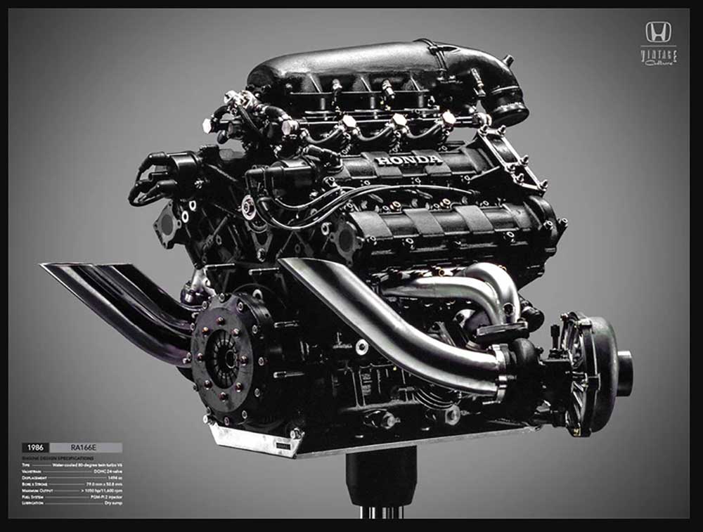 Honda V6 Turbo F1 Engine Poster – Speedgear